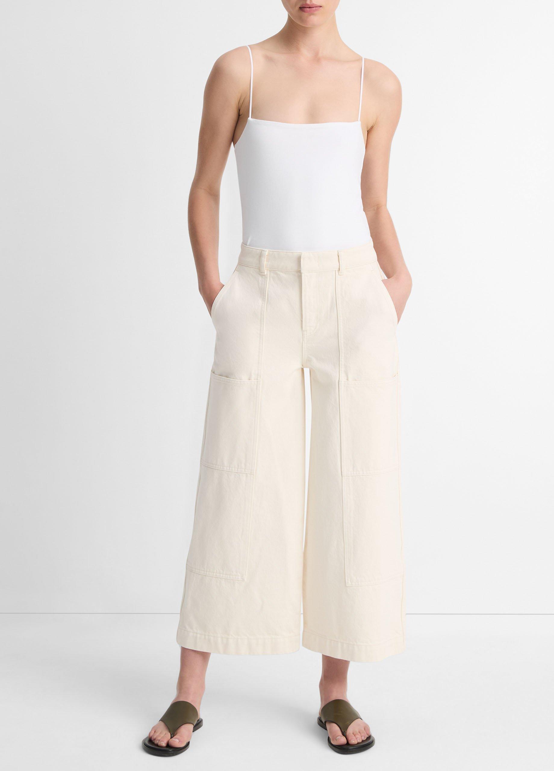 VINCE VINCE Pima Cotton Straight Neckline Camisole